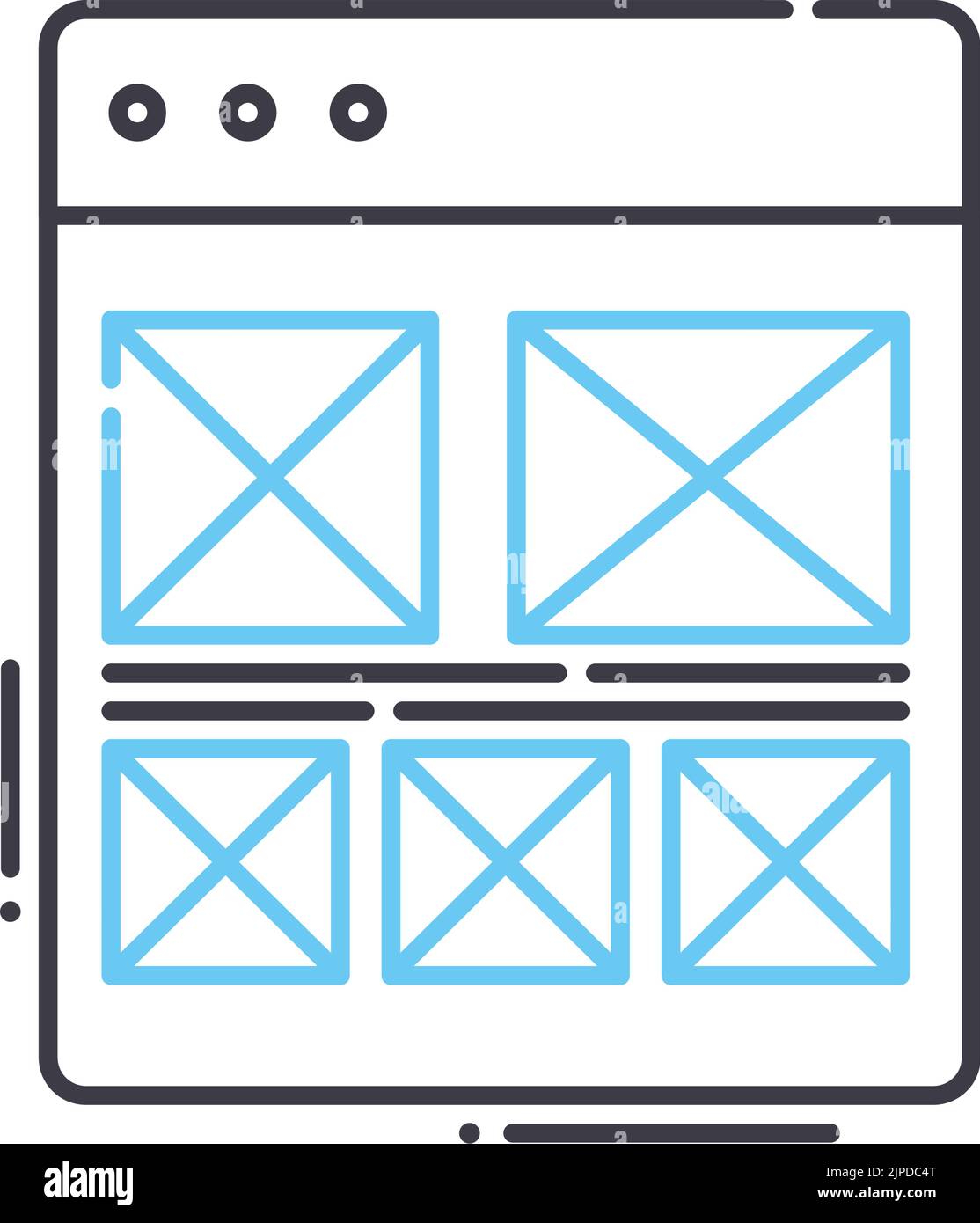 website line icon, outline symbol, vector illustration, concept sign ...