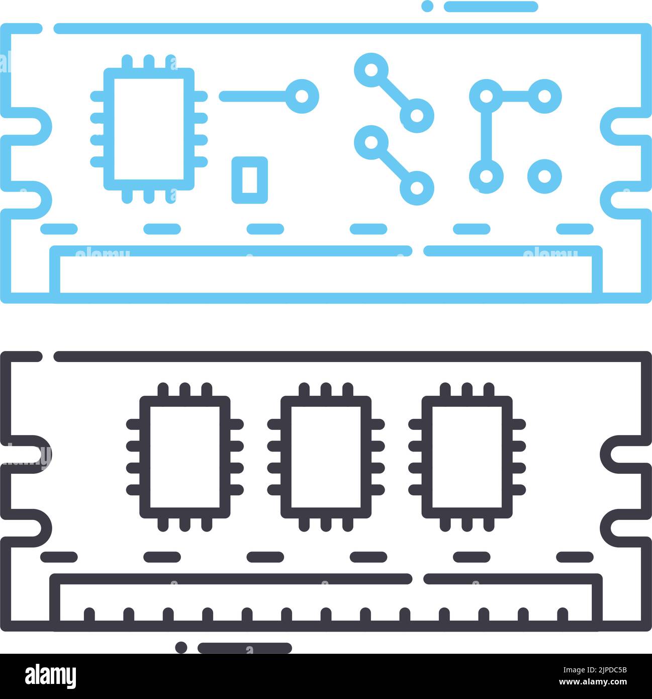 ram line icon, outline symbol, vector illustration, concept sign Stock ...