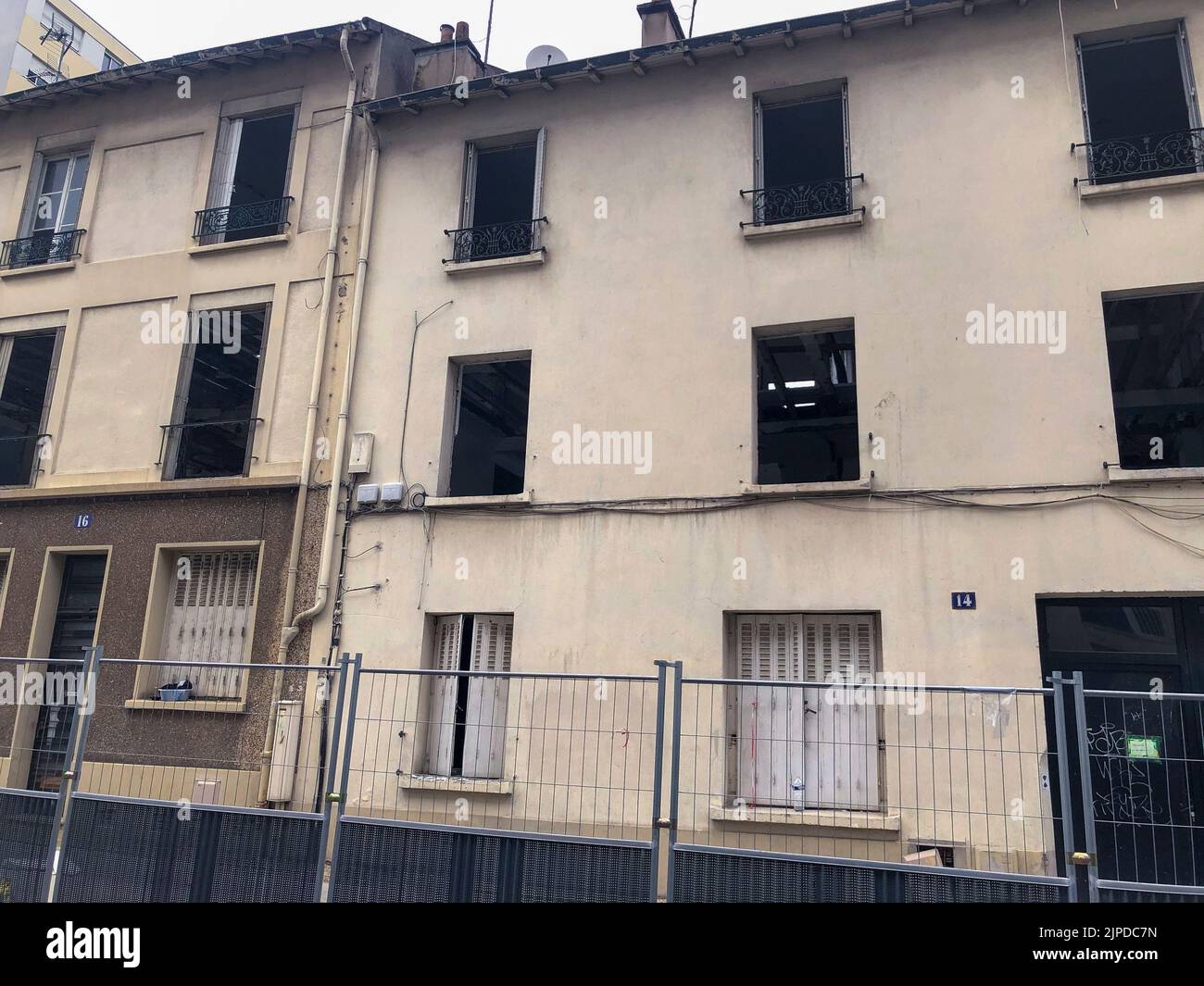 Paris, France, Old Apartment Buildings being Torn Down, Urban Renewal ...