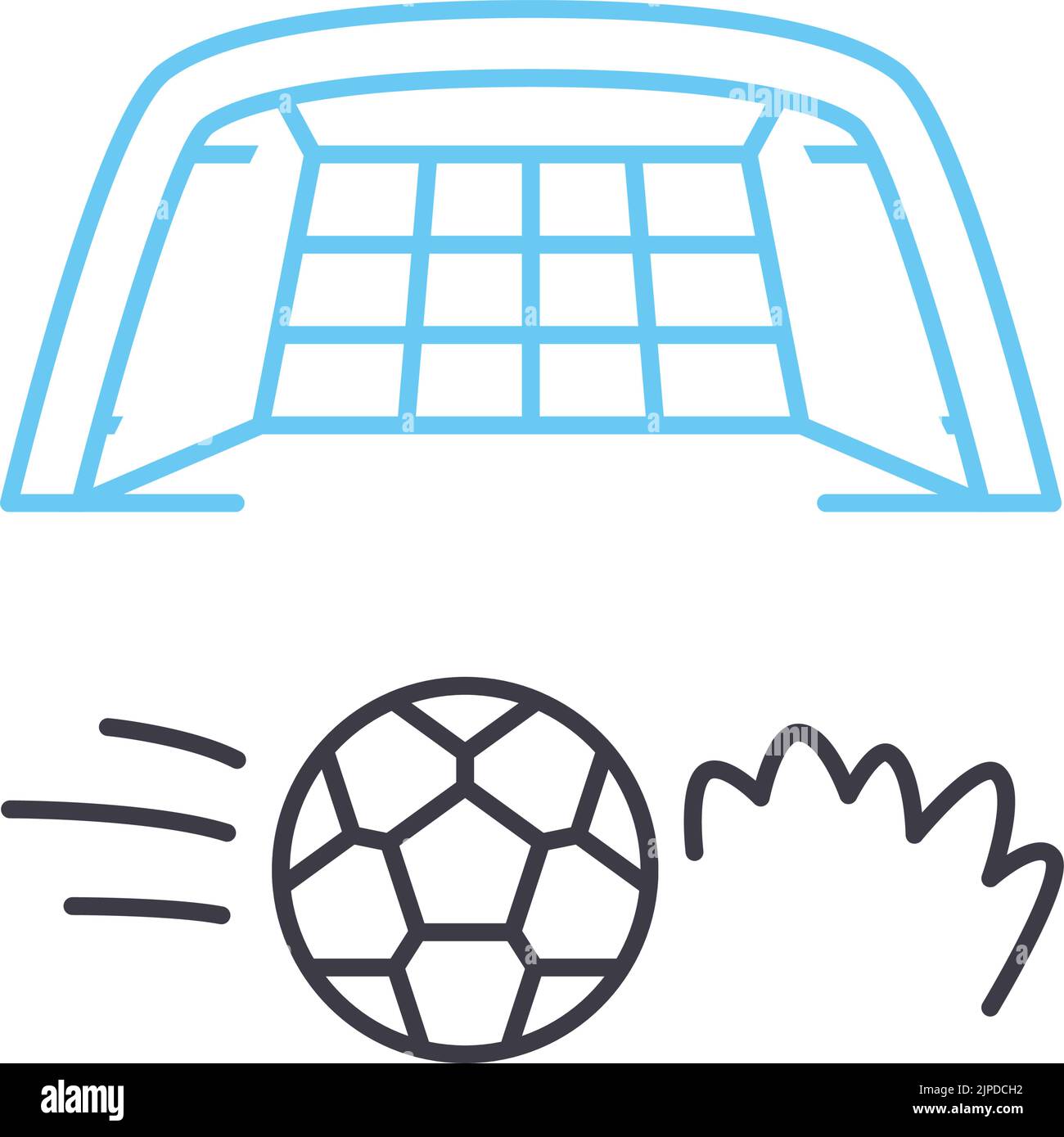 football line icon, outline symbol, vector illustration, concept sign ...