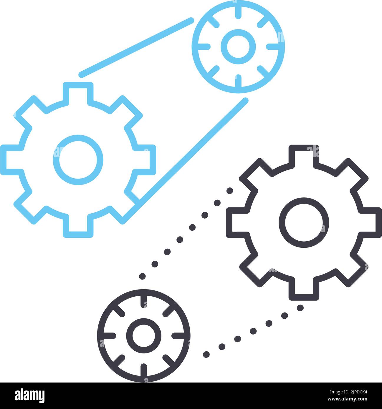 machine line icon, outline symbol, vector illustration, concept sign ...