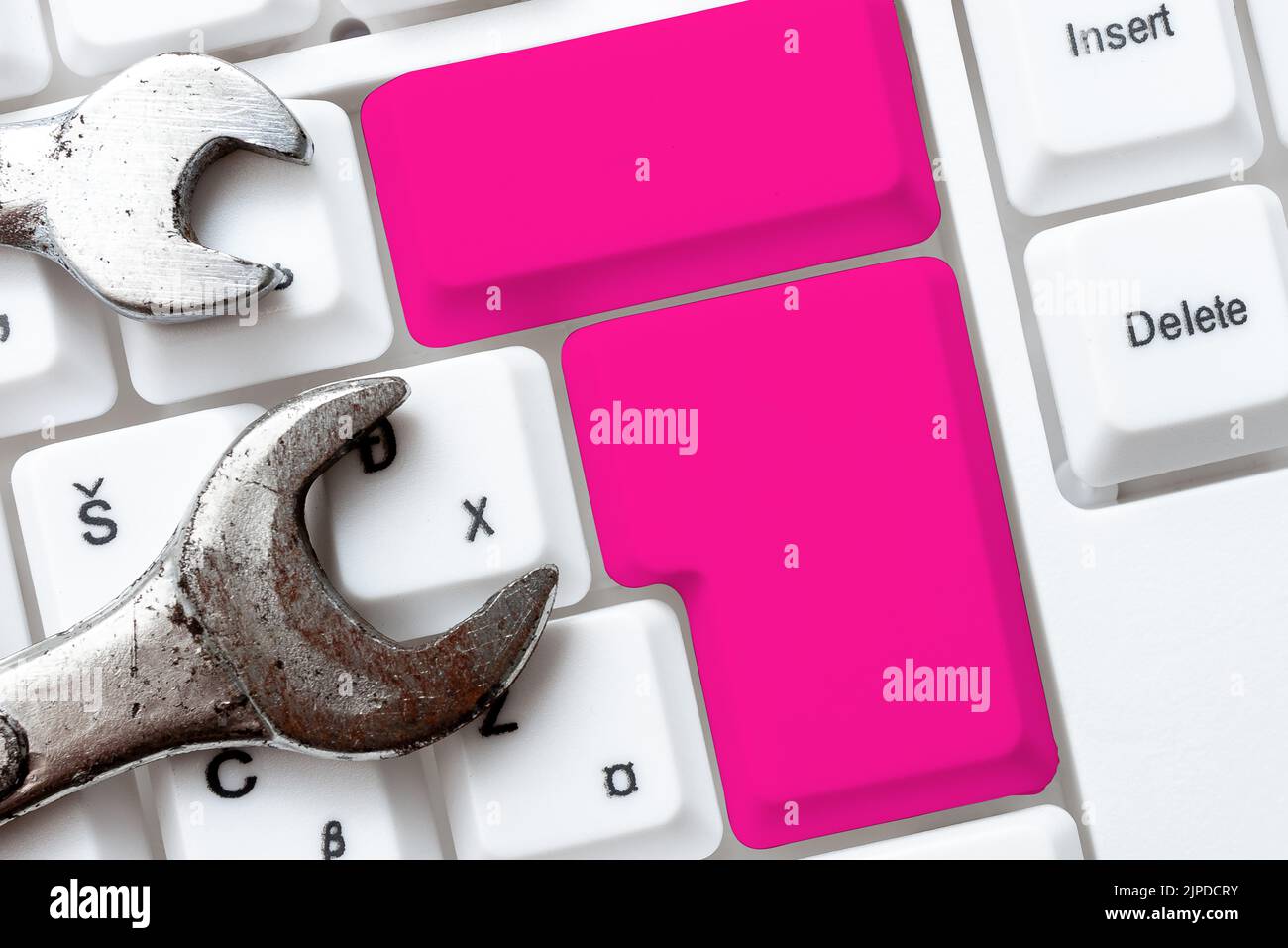 Computer Keyboard And Symbol.Information Medium For Communication Stock ...