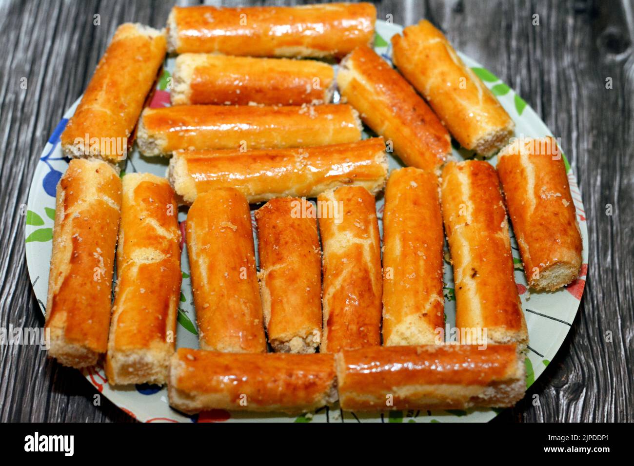 Puff pastry finger biscuits hi-res stock photography and images - Alamy