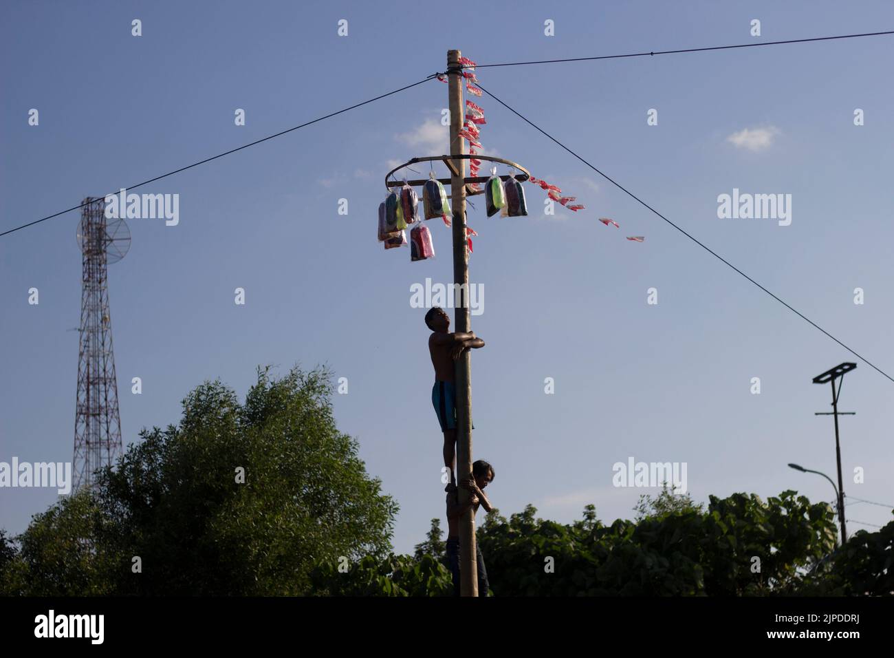 Palembang, South Sumatra, Indonesia. 17th Aug, 2022. People in the city ...