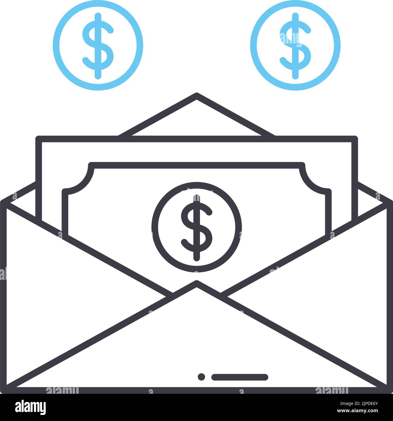 suborn line icon, outline symbol, vector illustration, concept sign ...