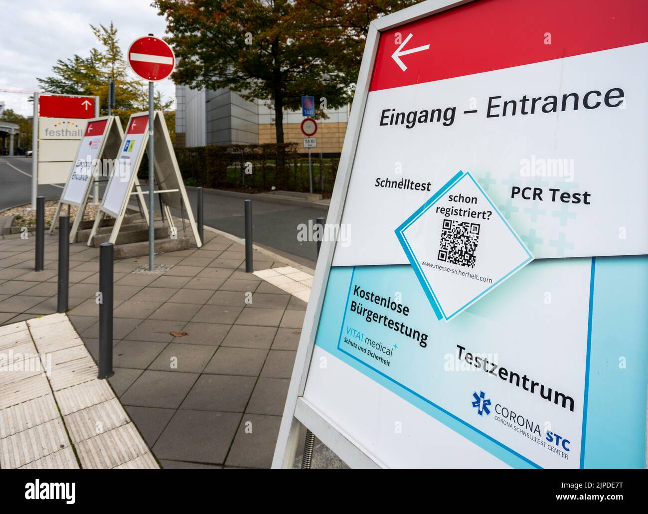 entrance, qr code, testzentrum, schnelltest, pcr-test, bürgertest ...