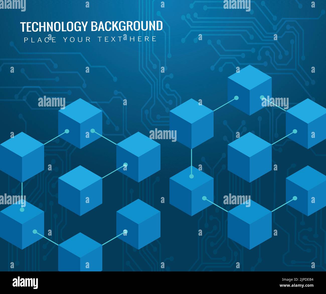 Blockchain line concept on dark background. Cryptocurrency data sign ...