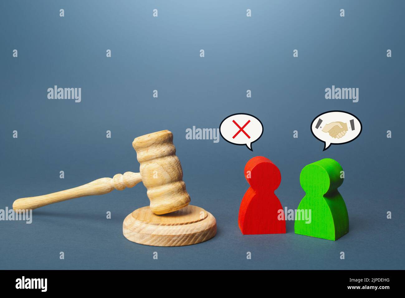 Disagreement of the parties and resolution of the dispute in court ...