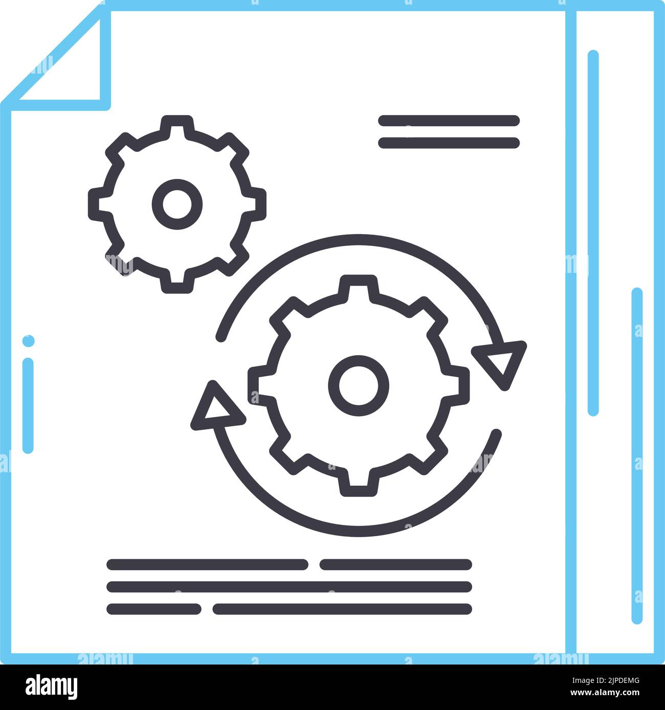 Hardware Manual Line Icon Outline Symbol Vector Illustration Concept
