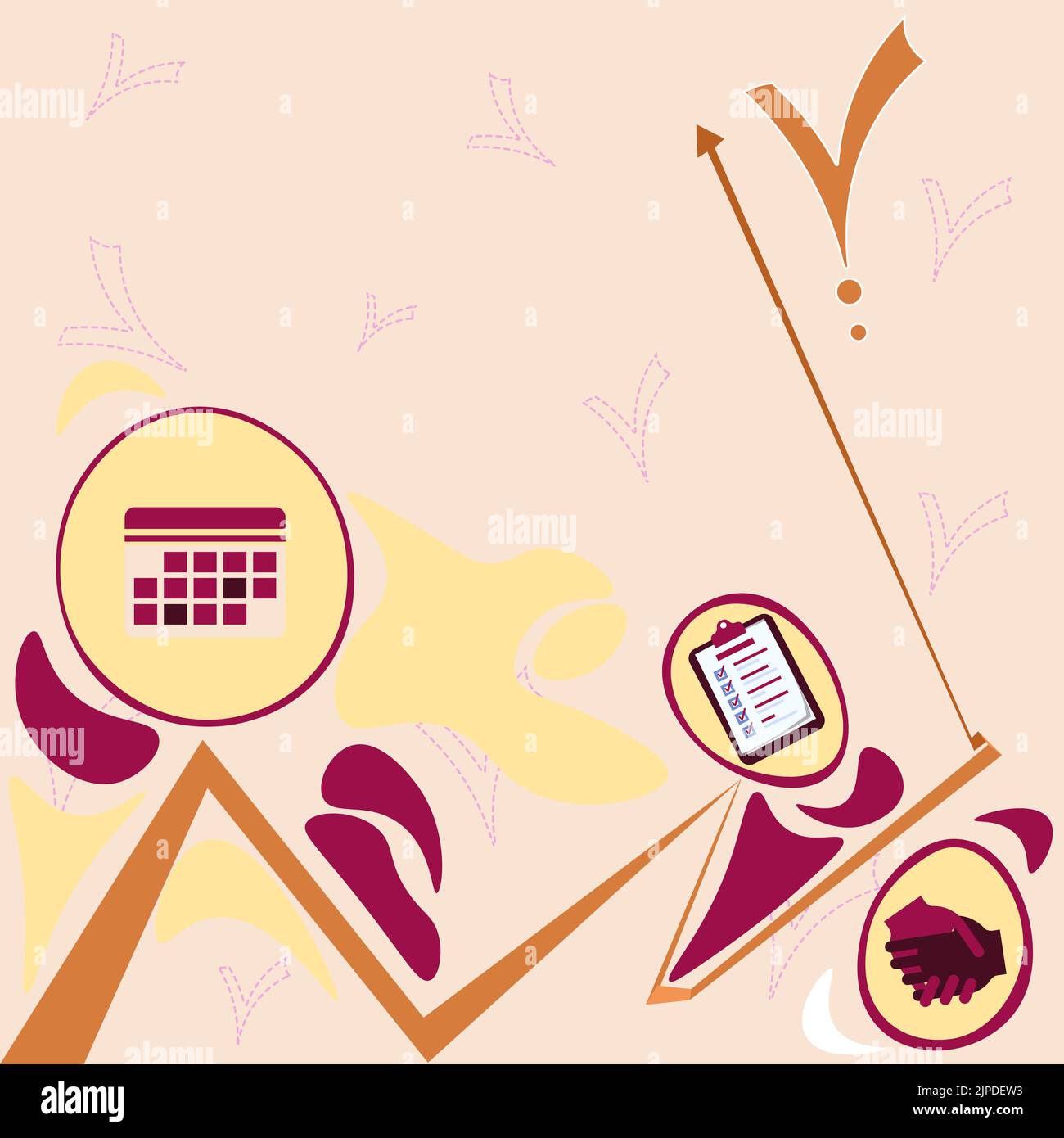 Hands Drawing In Handshake Position Showing Proper Greet Manner Stock ...