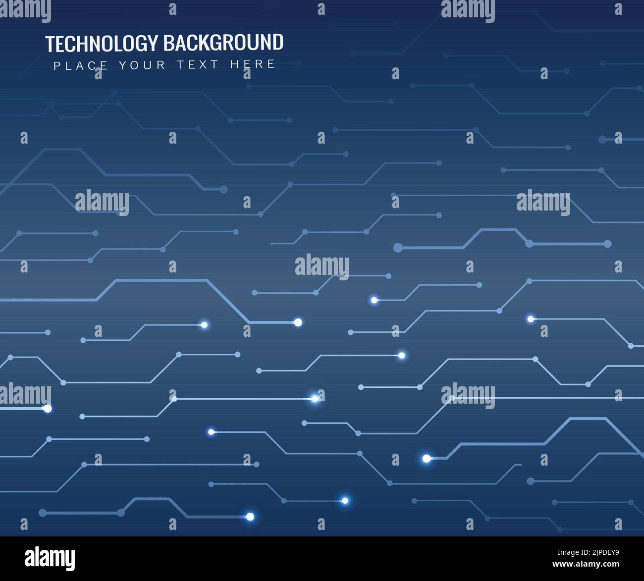 Abstract futuristic circuit board Illustration, high computer technology dark blue color ...