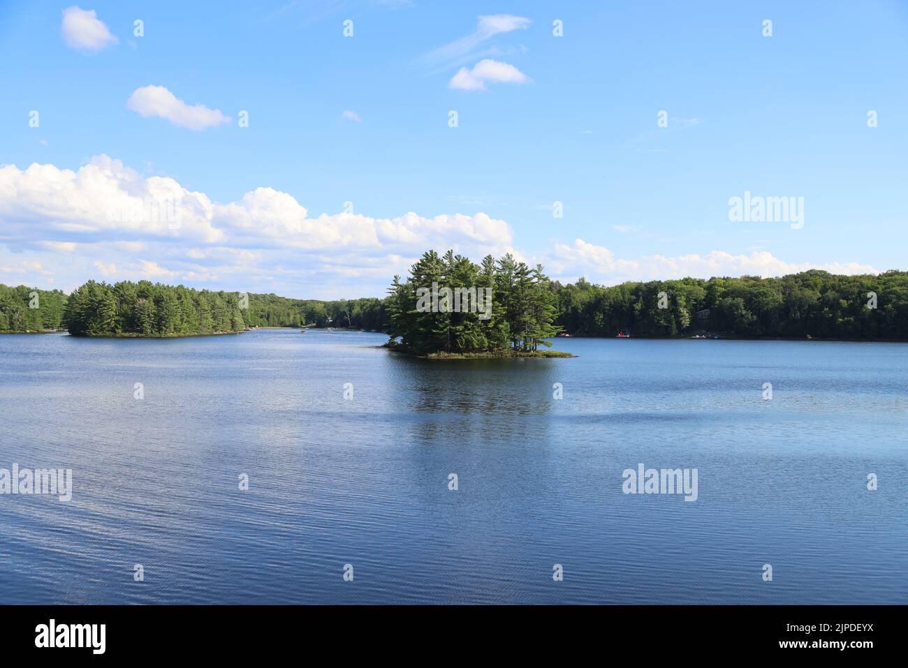 View of one of the lakes in the Muskoka area, Ontario Stock Photo - Alamy
