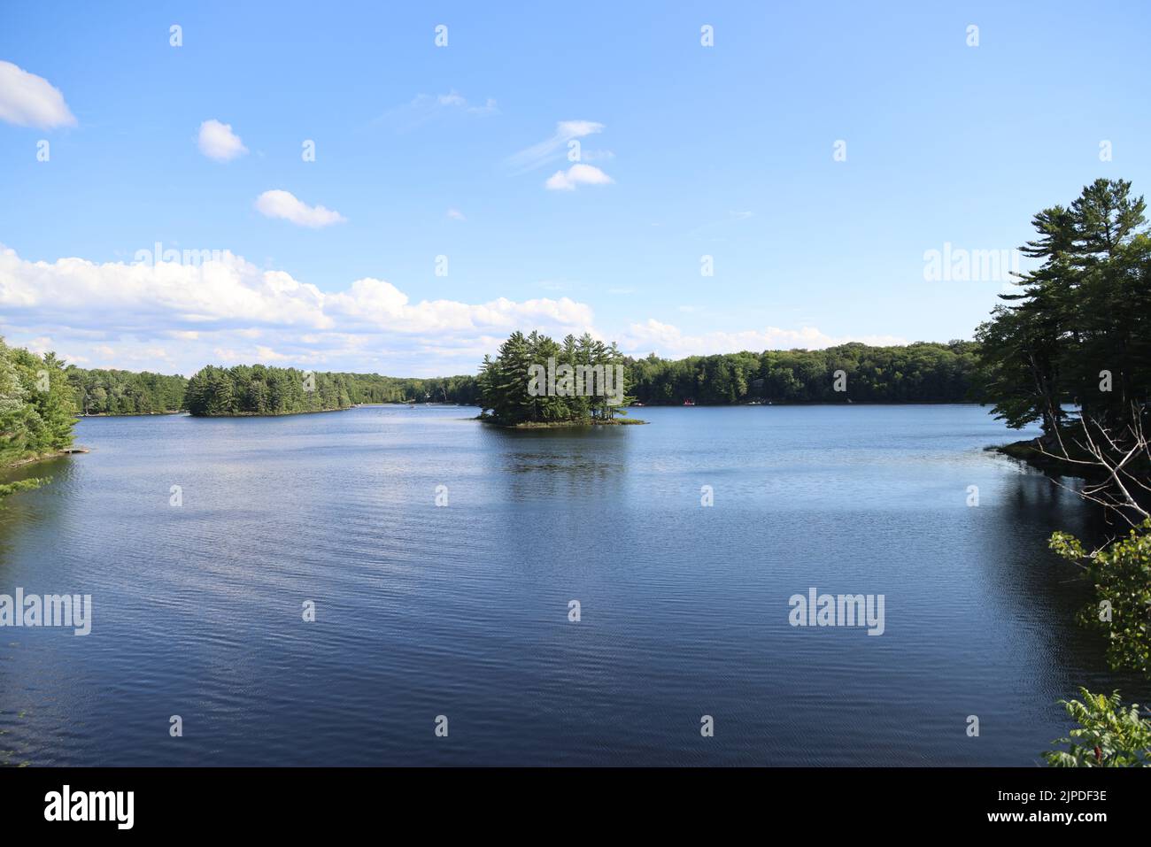 View of one of the lakes in the Muskoka area, Ontario Stock Photo - Alamy