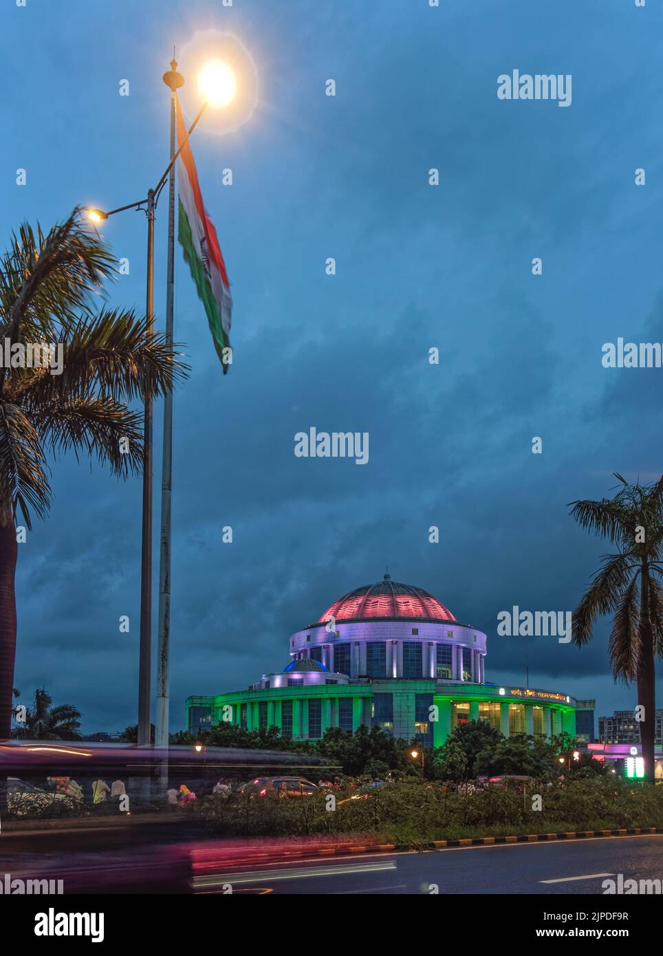 08 15 2022 Navi Mumbai Municipal Corporation building In Rain ...