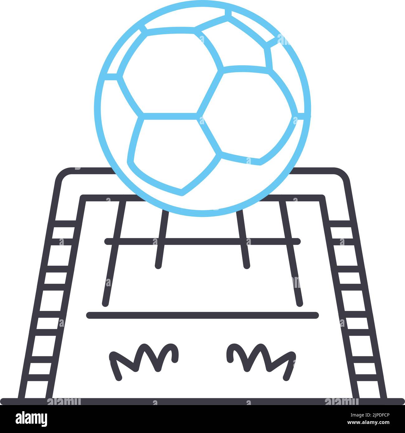 football line icon, outline symbol, vector illustration, concept sign ...