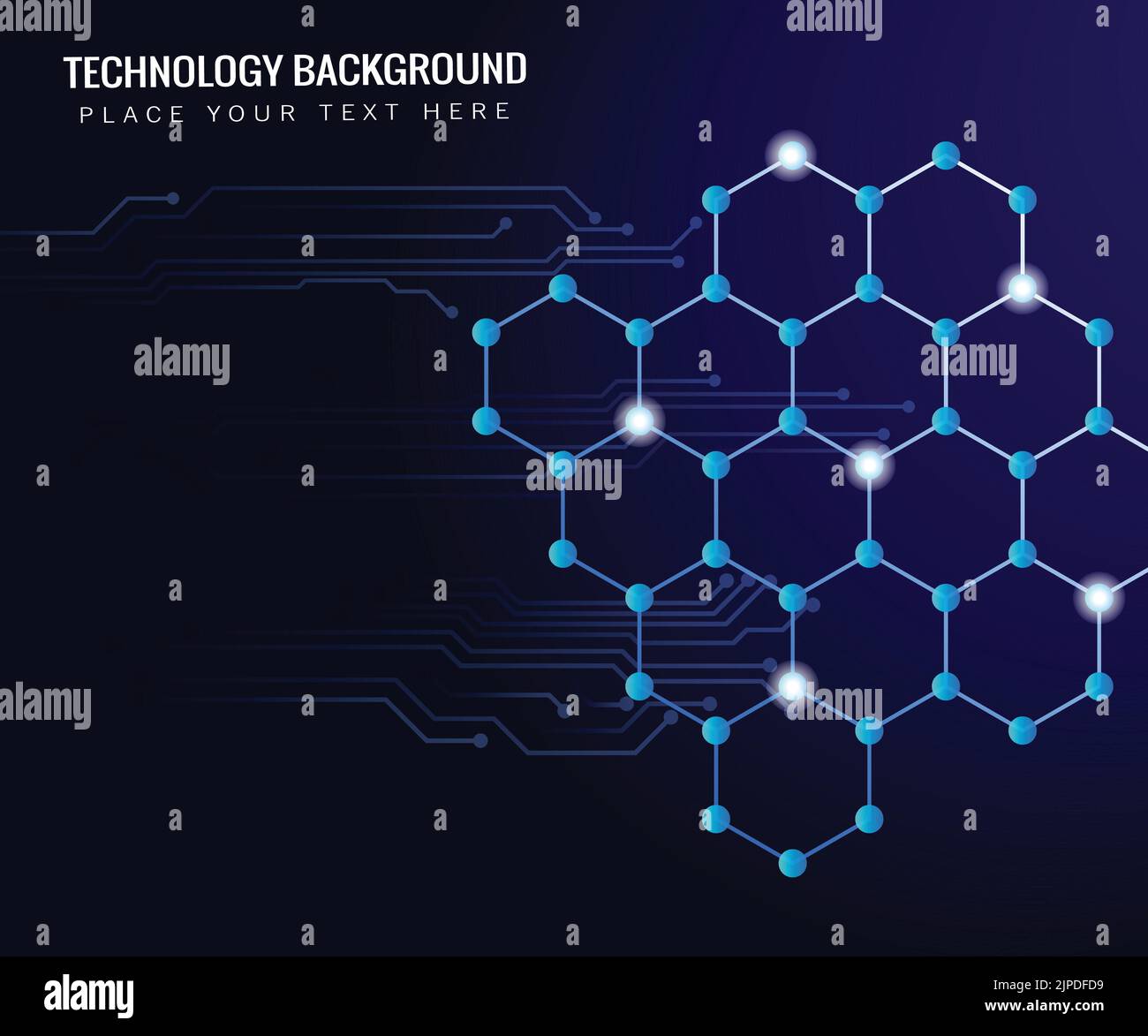 Geometric hexagon connecting lines Stock Vector Images - Alamy