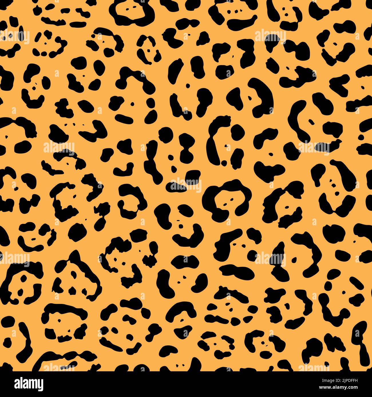 A vector illustration of orange jaguar's striped seamless pattern Stock ...