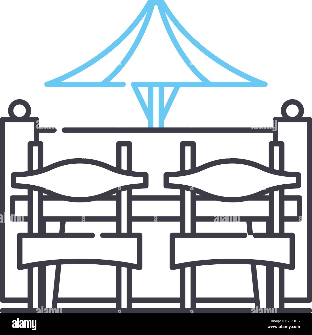 Patio set patio table Stock Vector Images - Alamy