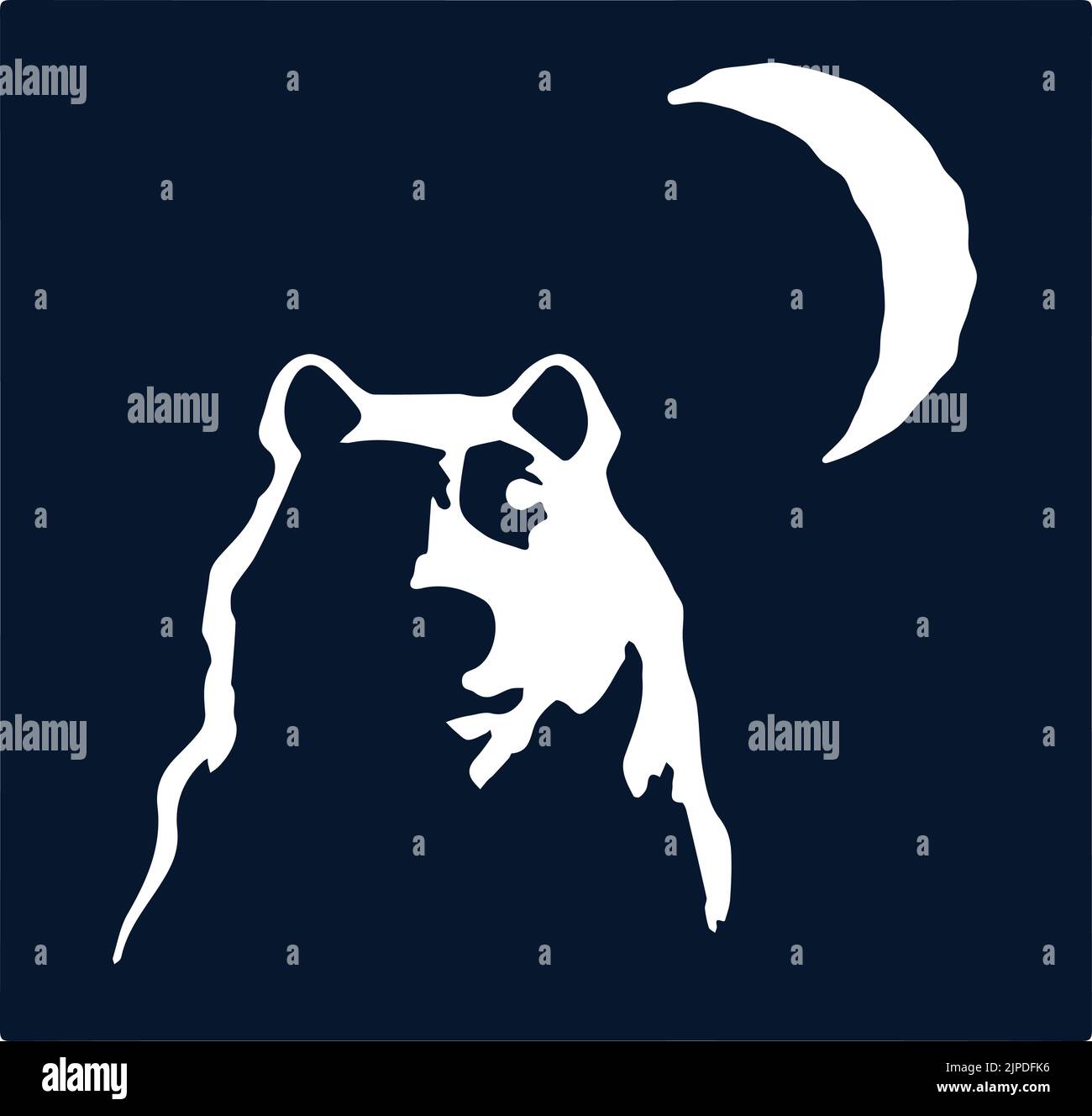 Moon bear illustration hi-res stock photography and images - Alamy