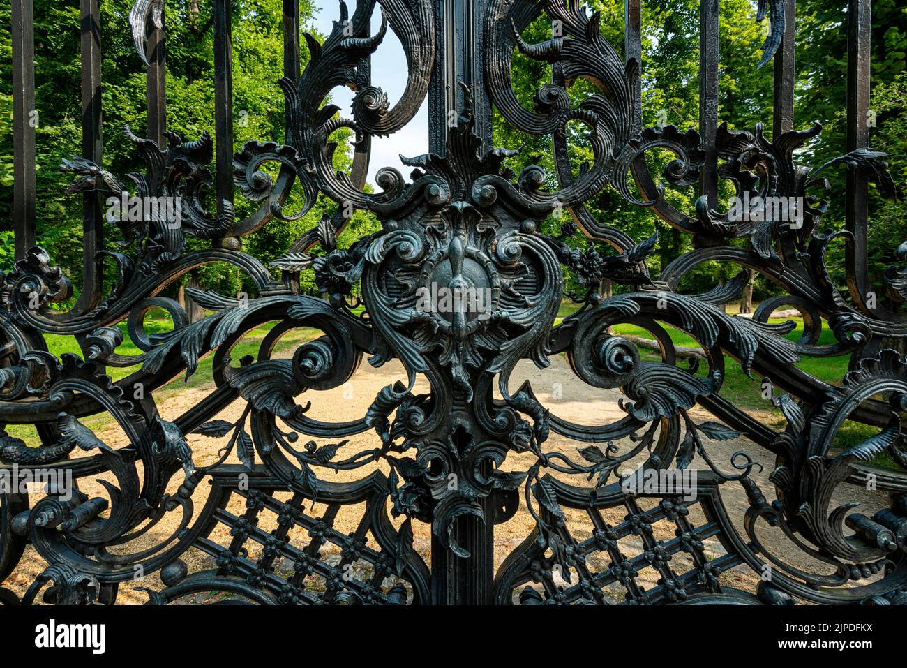 gate, ancient, wrought iron, park sanssouci, gates, ancients, wrought ...