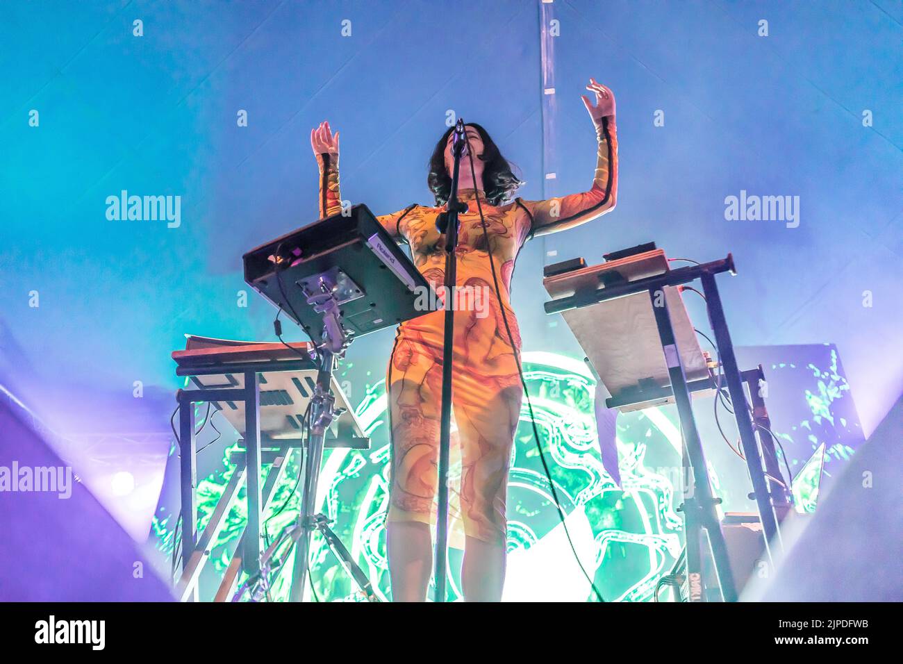 Kelly Lee Owens performing at the Focus Wales Festival in 2021 Stock ...