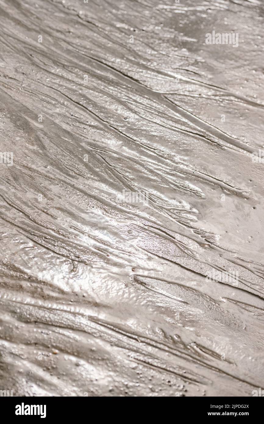 natural sand pattern on the beach. Sand surface with pattern, sand ...