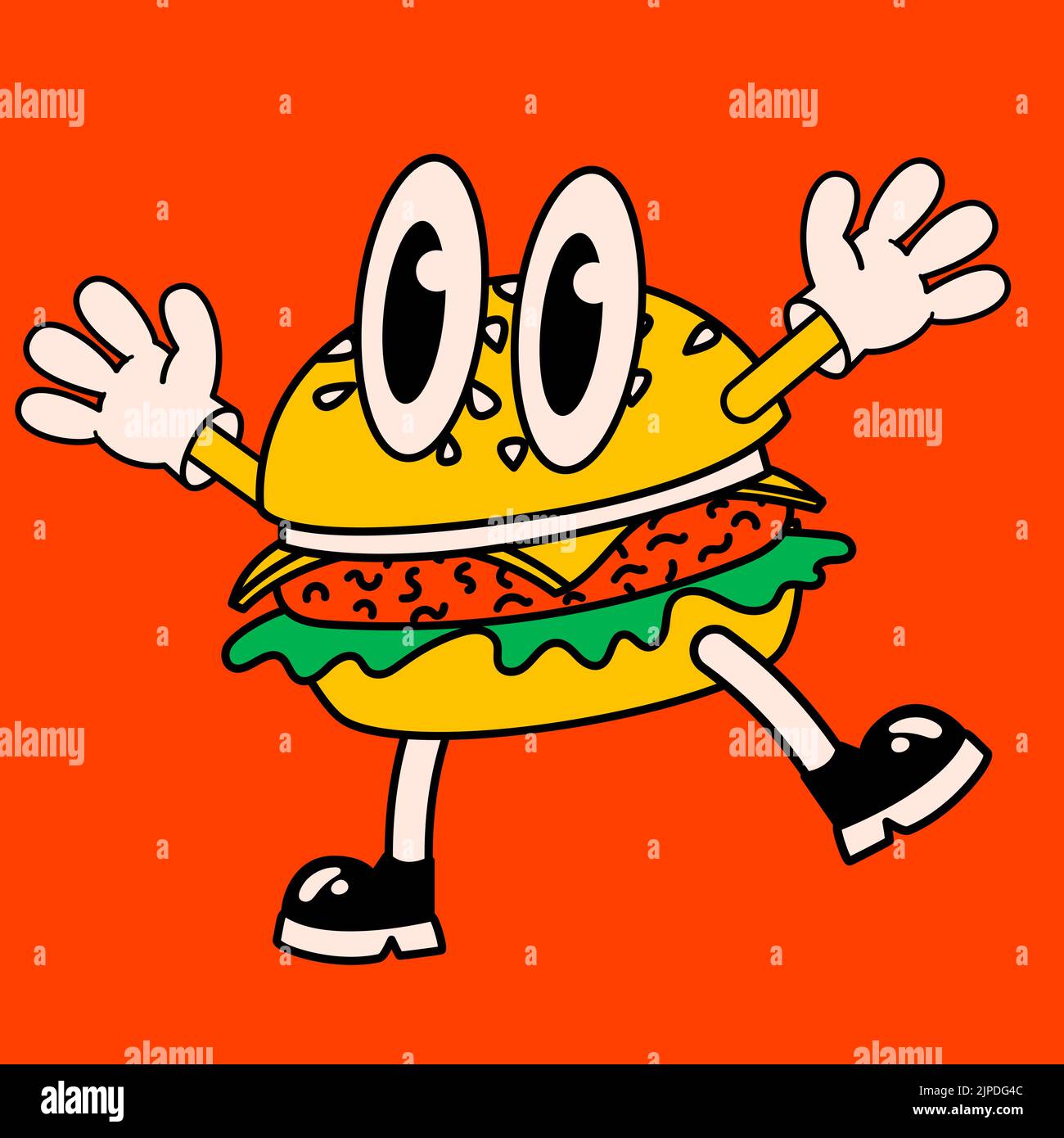 Cartoon vector funny Comic cards. Crazy cartoons Abstract vector ...