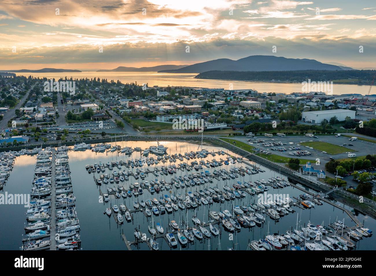 The Gorgeous Sea Port Town of Anacortes Washington Stock Photo - Alamy