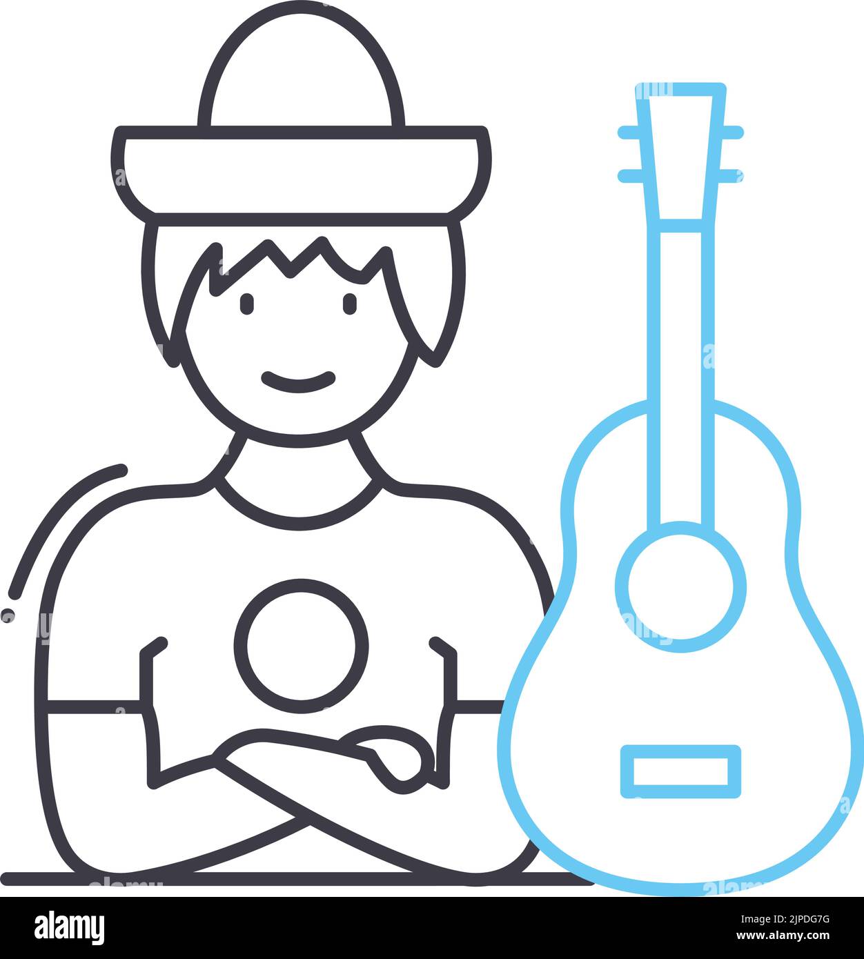 Guitarist background Stock Vector Images - Alamy