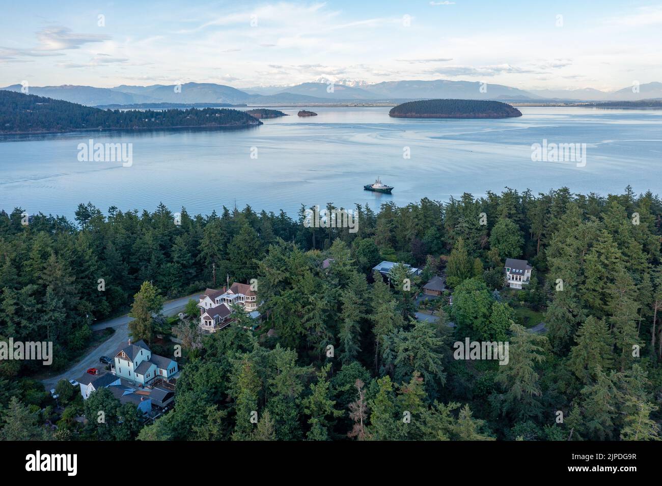 The Gorgeous Sea Port Town of Anacortes Washington Stock Photo - Alamy