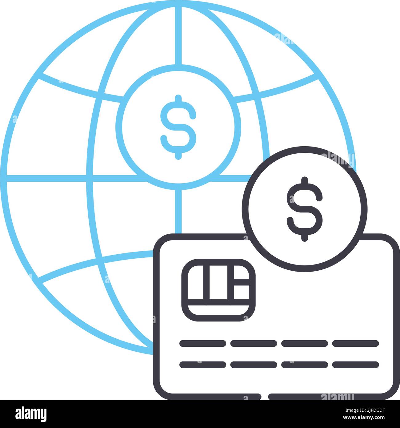 payment transaction line icon, outline symbol, vector illustration ... payment transaction line icon, outline symbol, vector illustration ...