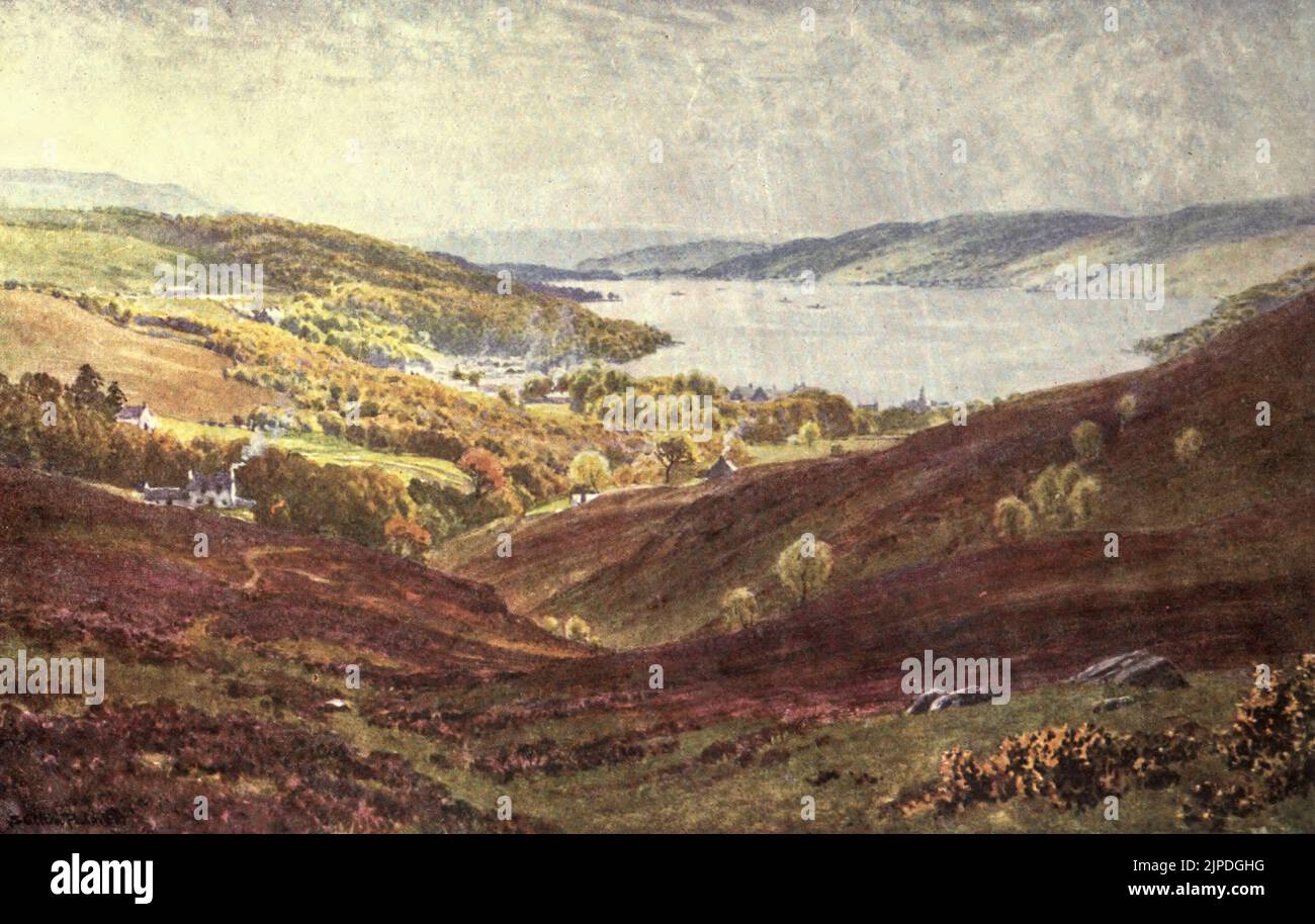 Garelochhead, Dumbartonshire painted by Sutton Palmer from the book ...