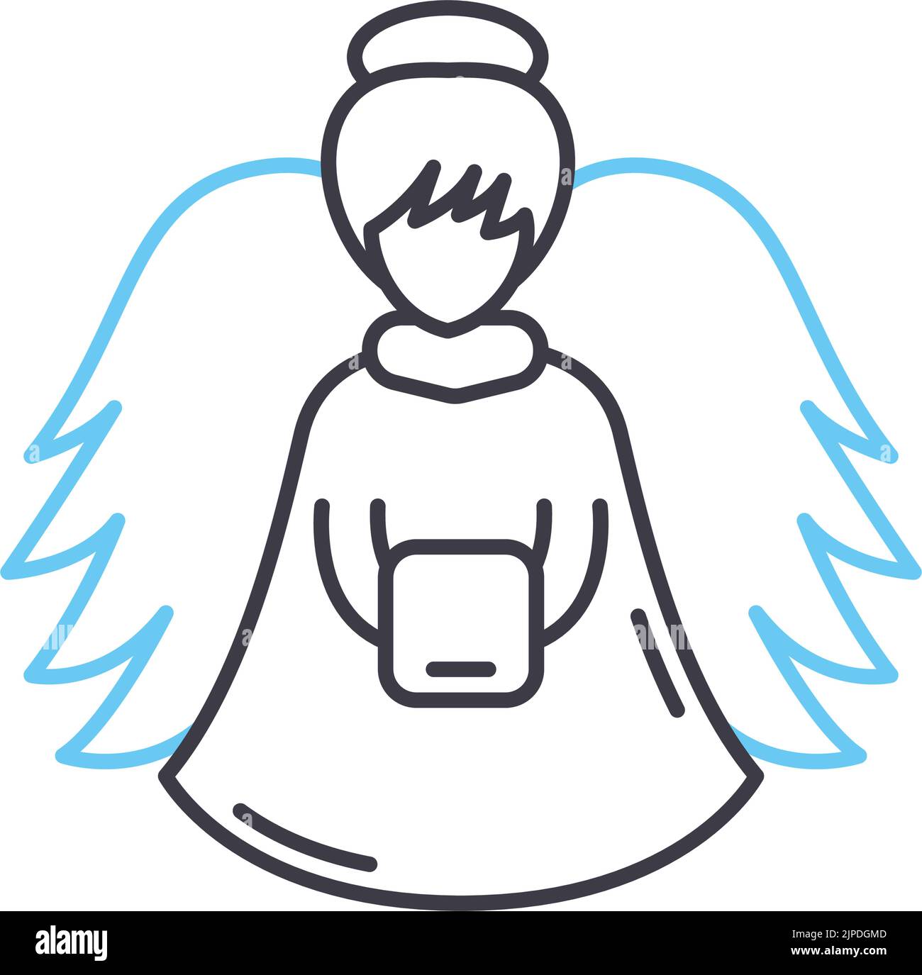 noel line icon, outline symbol, vector illustration, concept sign Stock ...