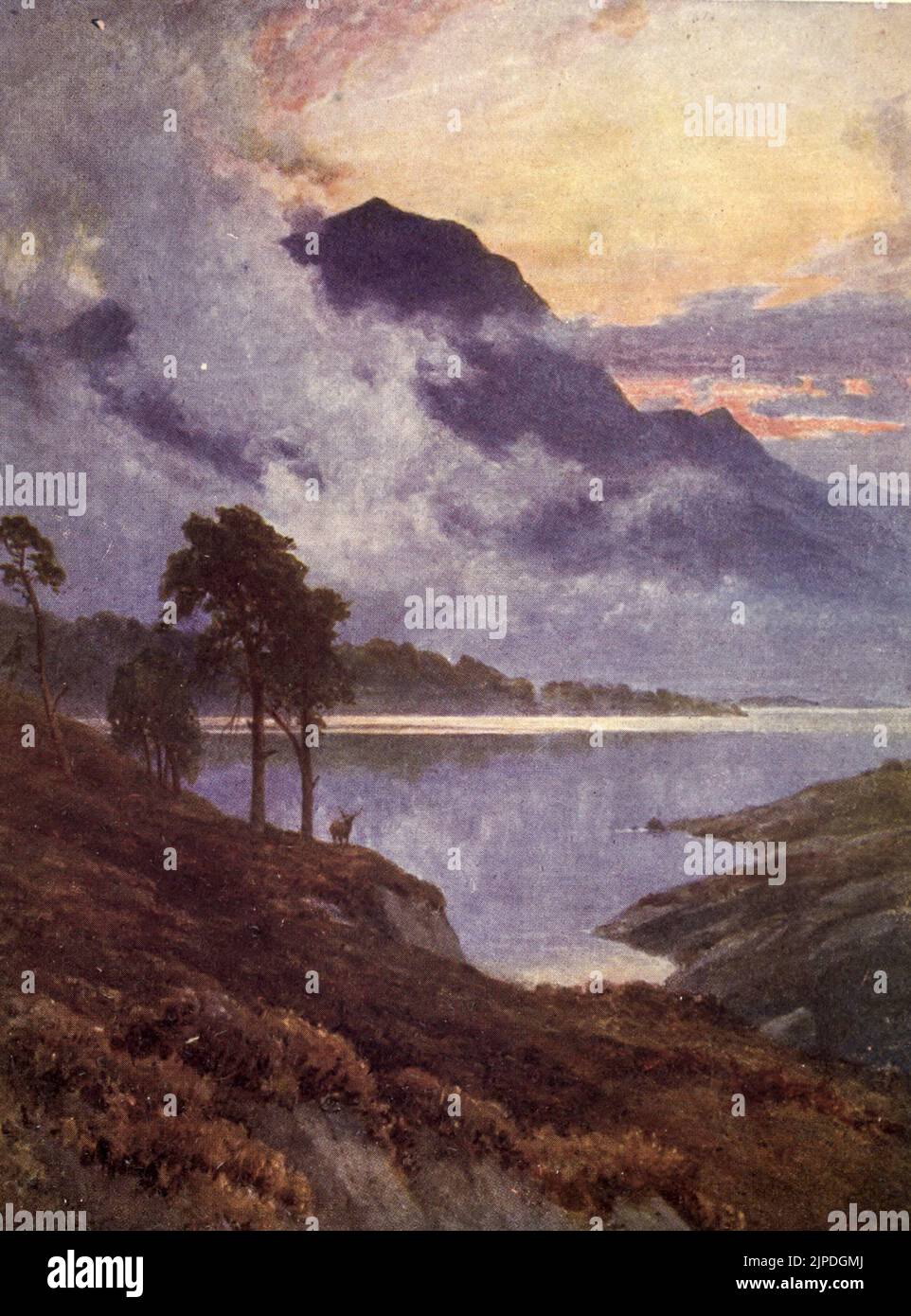 A Highland View painted by Sutton Palmer from the book ' Bonnie ...