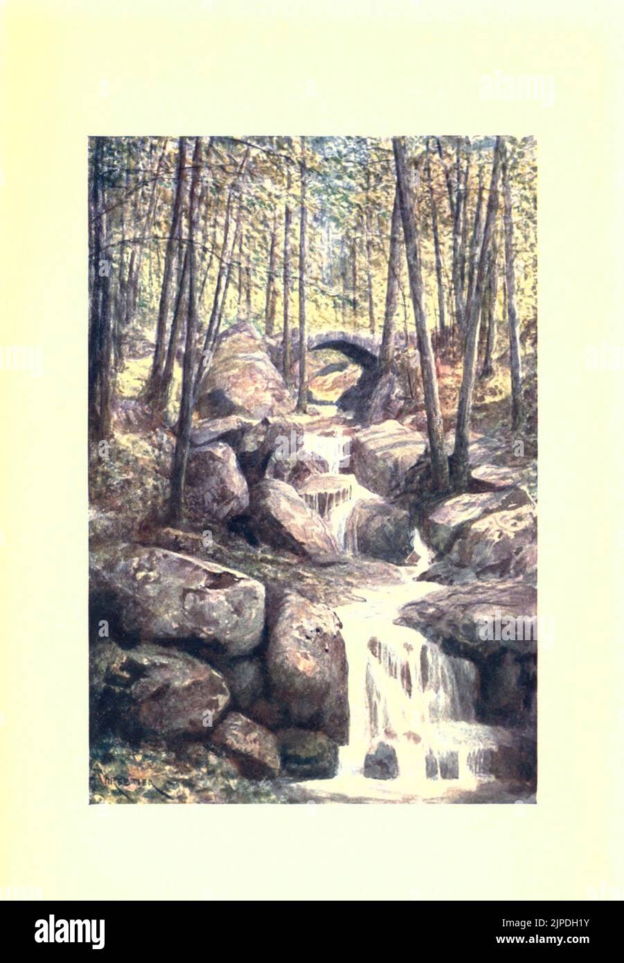 Pont du Prophete, Promenade Meyerbeer. Spa Woods From the Book ...