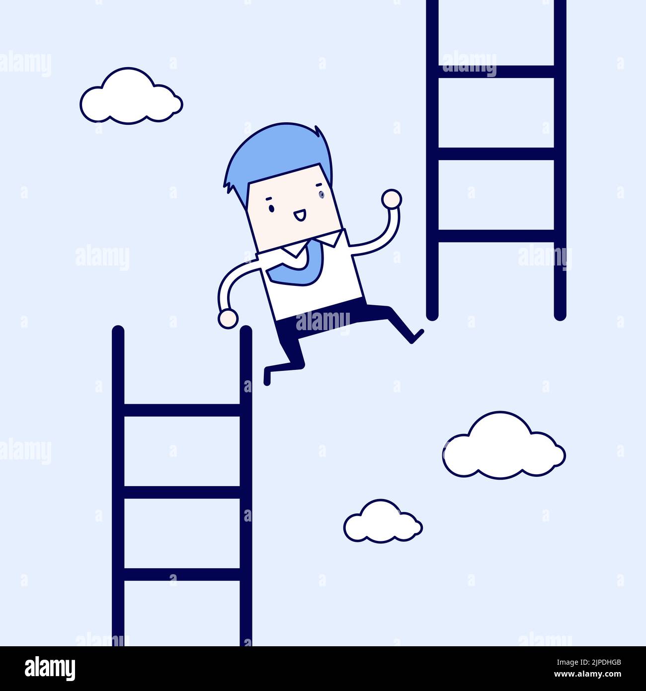 Highest ladder Stock Vector Images - Alamy
