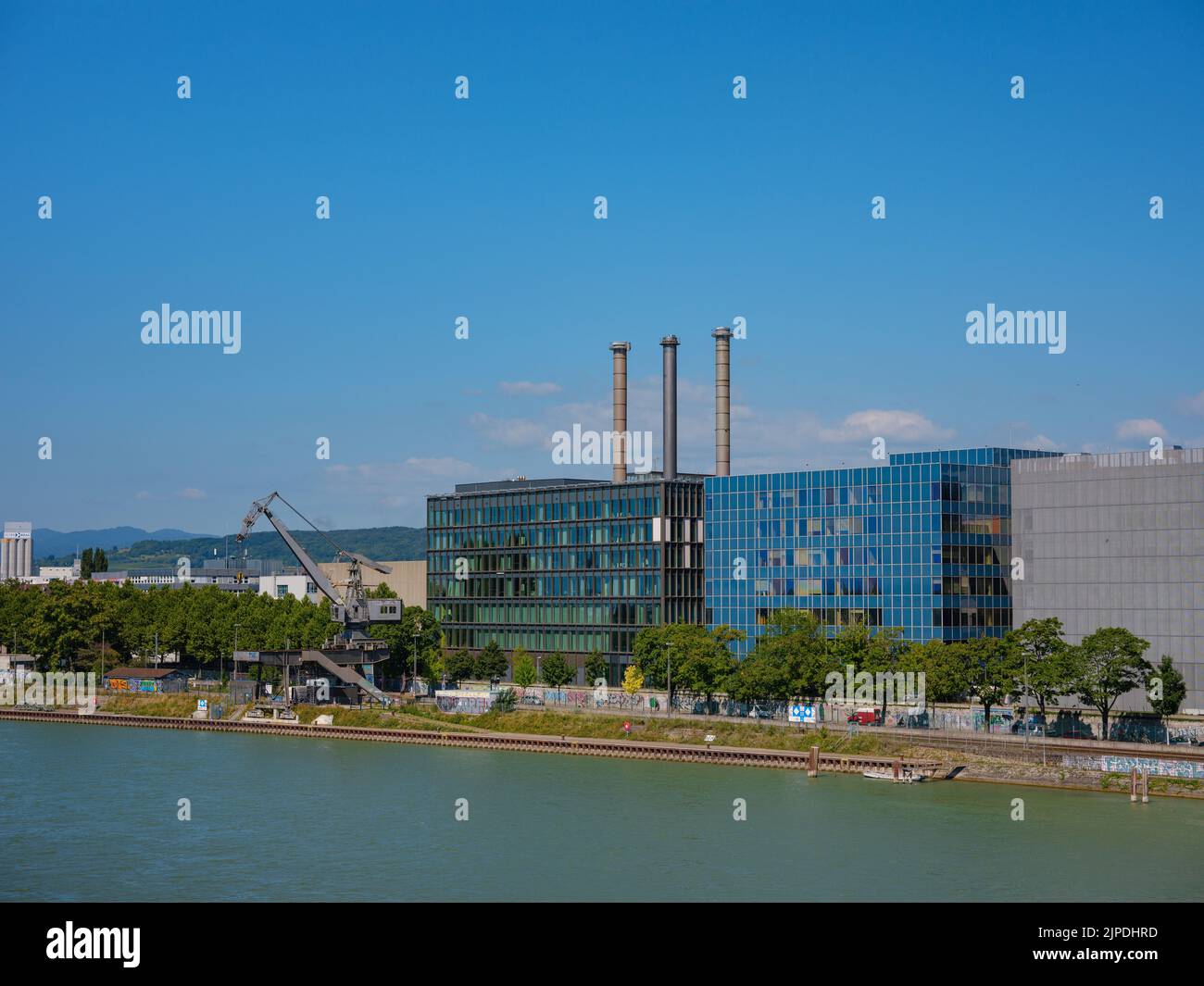 Basel, Switzerland - July 8 2022: Futuristic Novartis Pavillon at ...