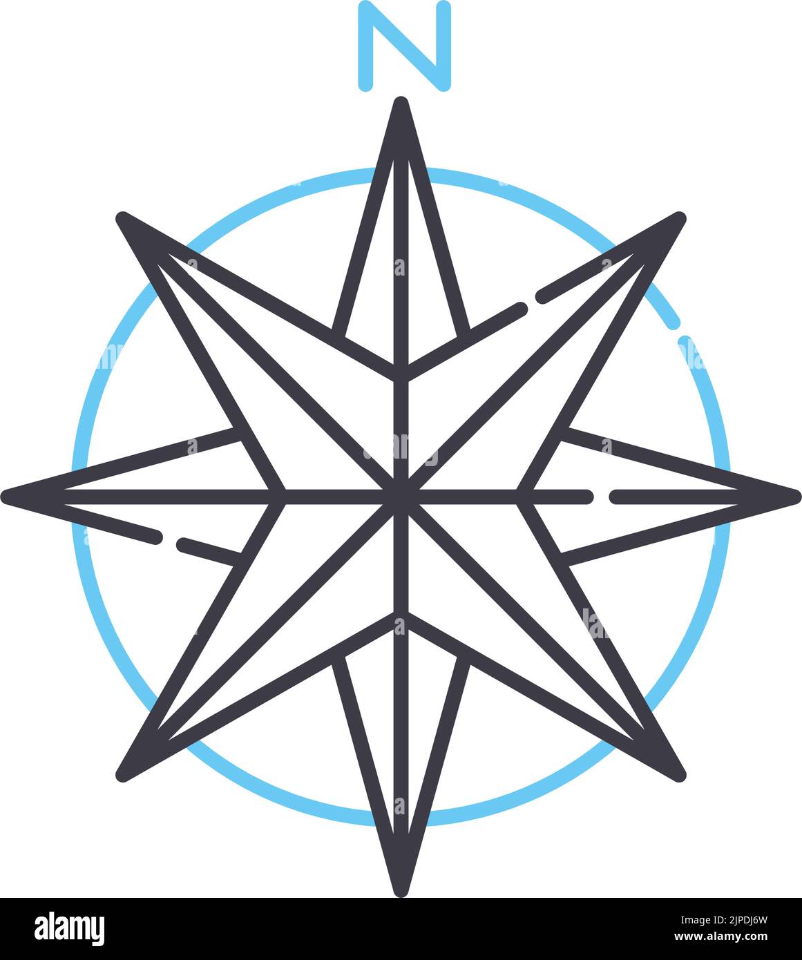 gps line icon, outline symbol, vector illustration, concept sign Stock ...