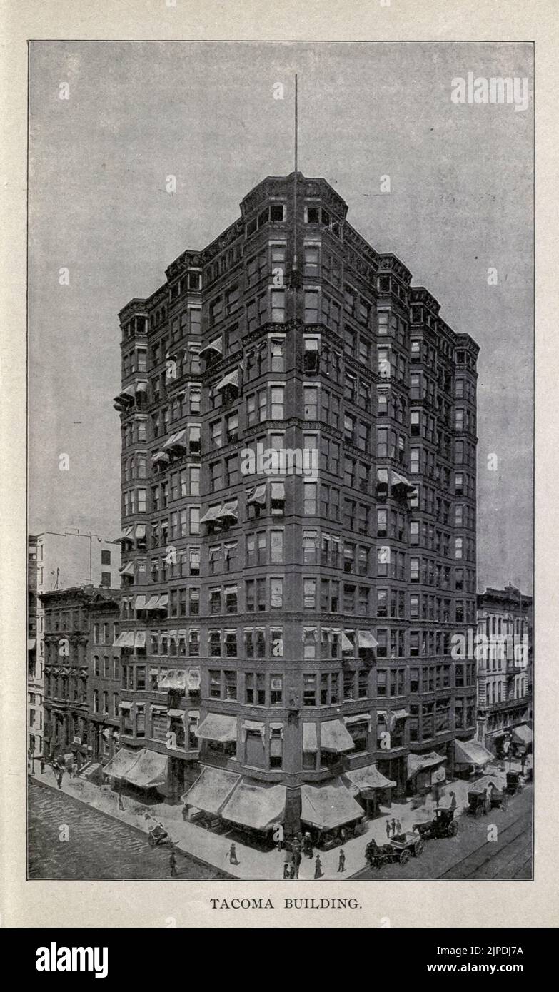 TACOMA BUILDING from the guide book ' Picturesque Chicago and guide to ...