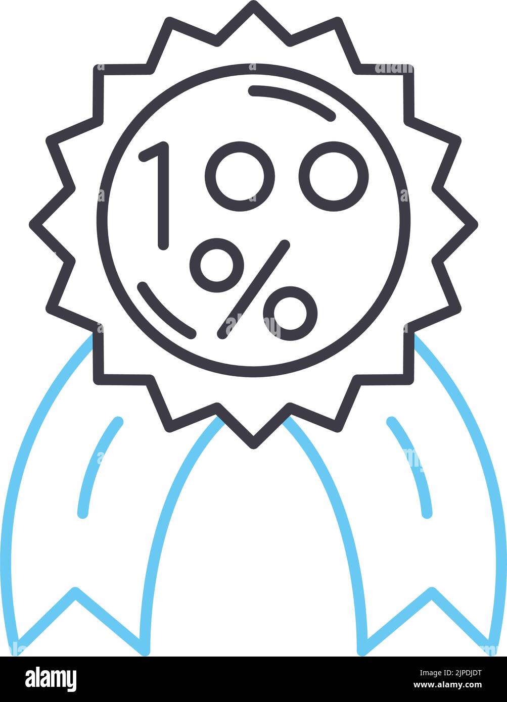 guarantee line icon, outline symbol, vector illustration, concept sign ...