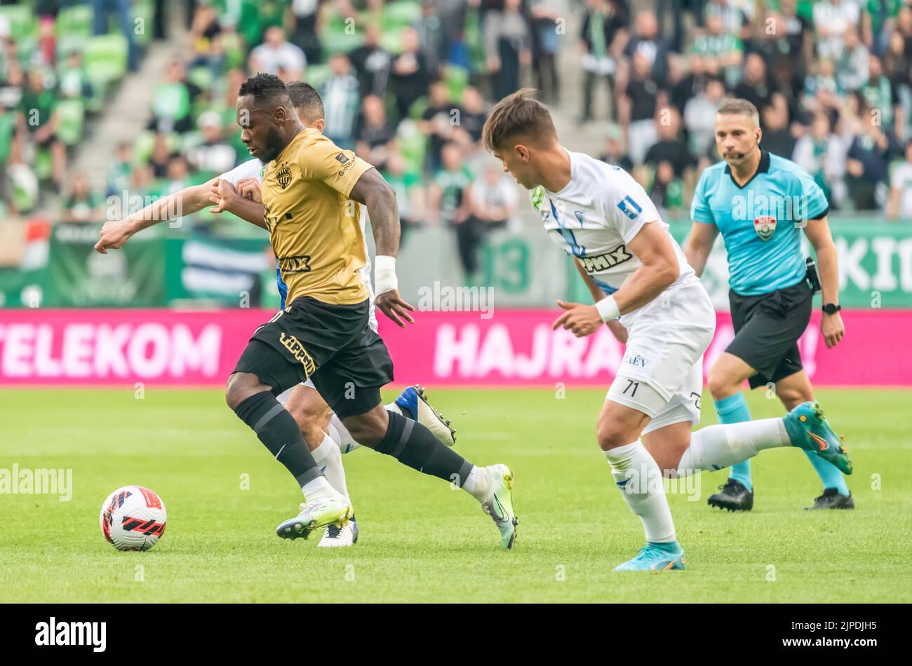 Budapest, Hungary – May 4, 2022. Ferencvaros striker Franck Boli in ...