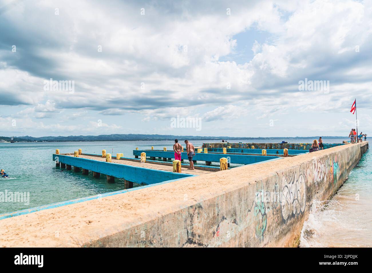 Aguadilla, Puerto Rico - August 26, 2021: Word Famous Crash Boat Beach ...