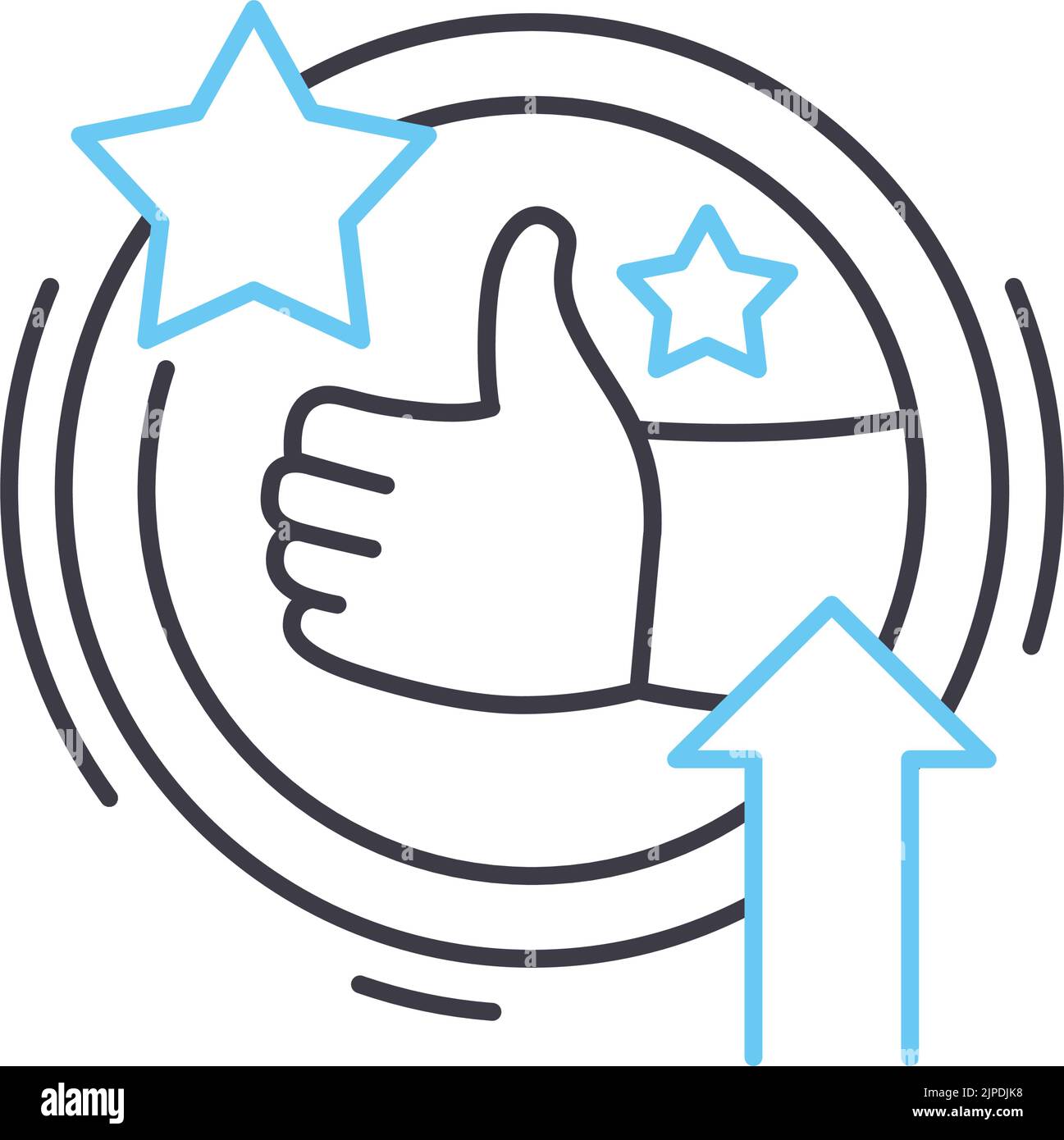 motivation and inspiration line icon, outline symbol, vector ...