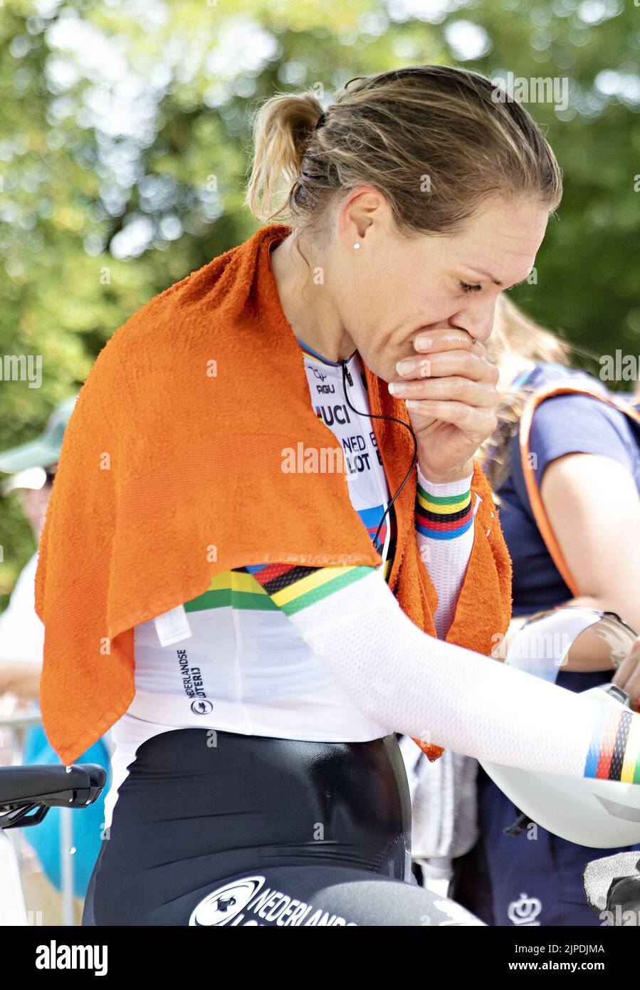 MUNCHEN - Ellen van Dijk in action during the cycling time trial (women ...