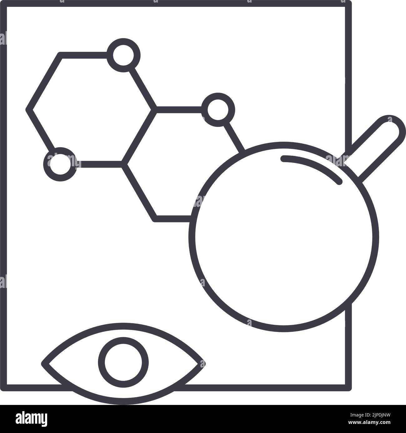 research line icon, outline symbol, vector illustration, concept sign ... research line icon, outline symbol, vector illustration, concept sign ...