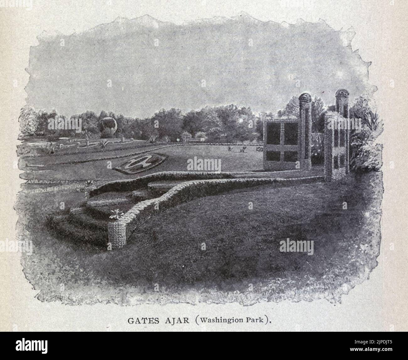 GATES AJAR Washington Park from the guide book ' Picturesque Chicago ...