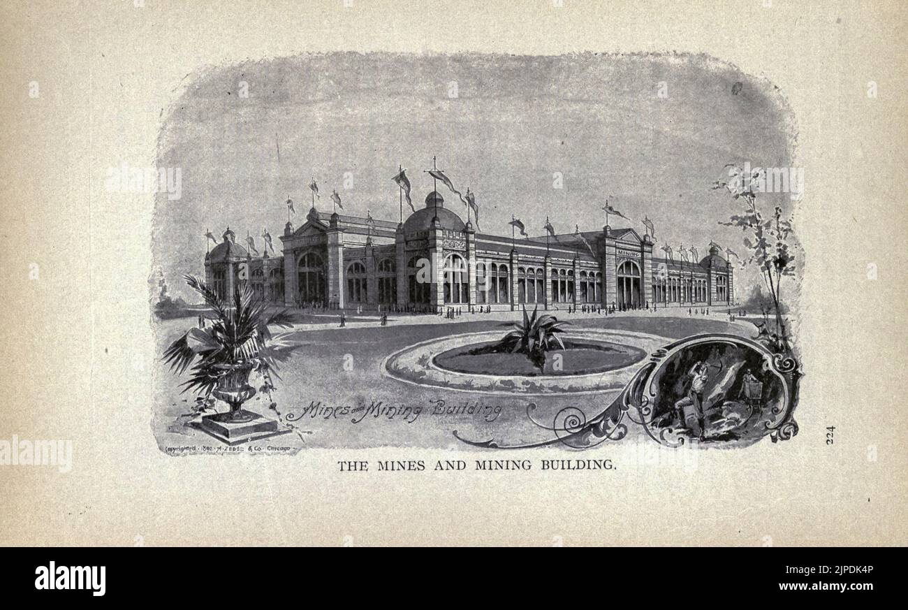 MINES AND MINING BUILDING from the guide book ' Picturesque Chicago and ...