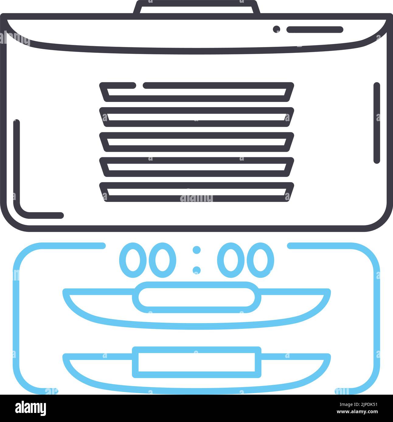 score line icon, outline symbol, vector illustration, concept sign ...