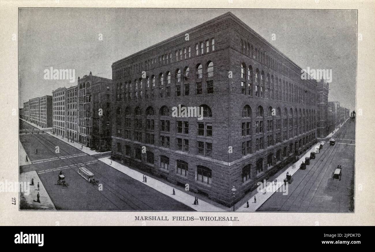 MARSHALL FIELD'S BUILDING from the guide book ' Picturesque Chicago and ...