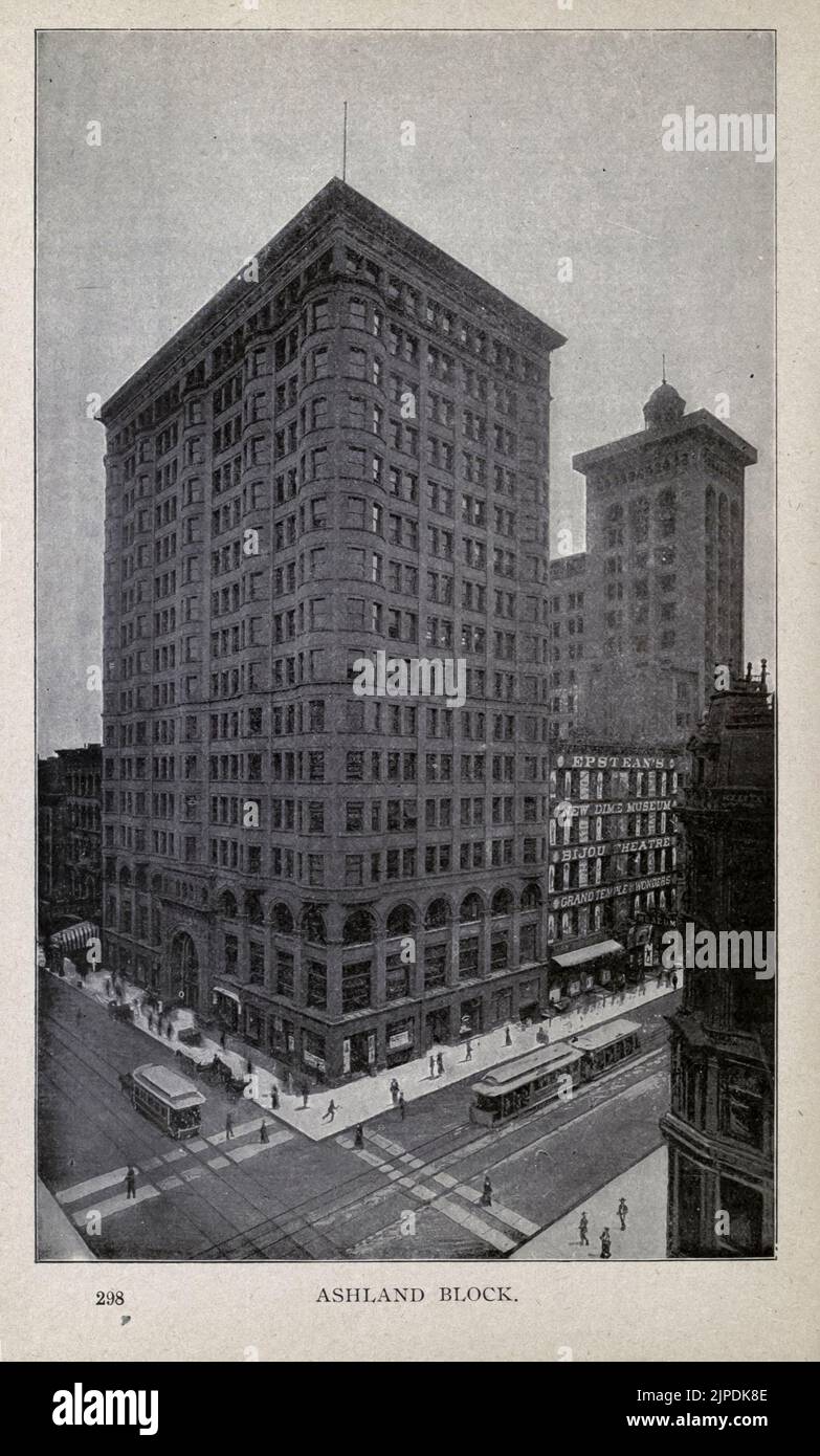 ASHLAND BANK Block from the guide book ' Picturesque Chicago and guide ...
